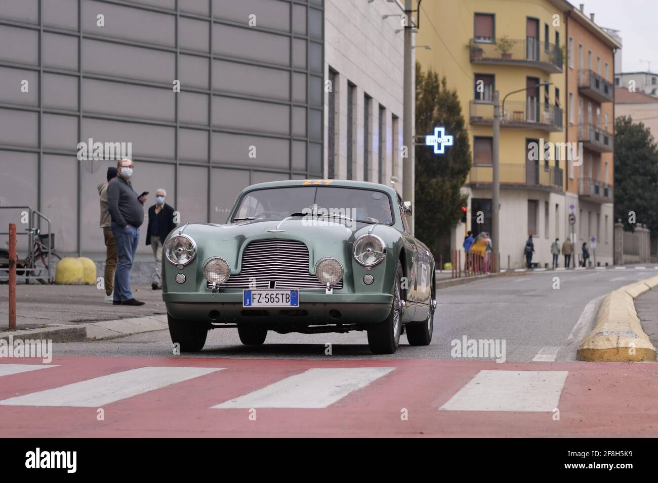 1000 Miles, annual race of retro vintage car. First special stage in ...