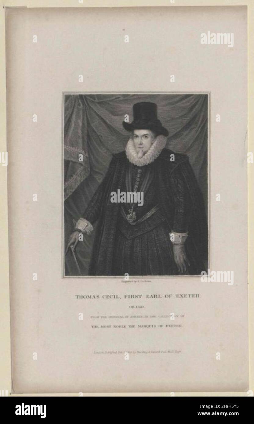 Cecil, Thomas Earl of Exeter Stock Photo - Alamy