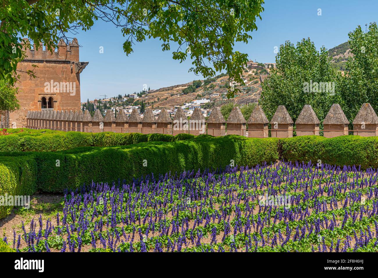Park inside of Alhambra palace in Granada, Spain Stock Photo - Alamy
