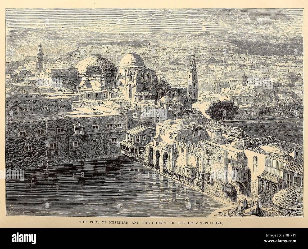 The Pool of Hezekiah and the Church of the Holy Sepulchre, Jerusalem ...
