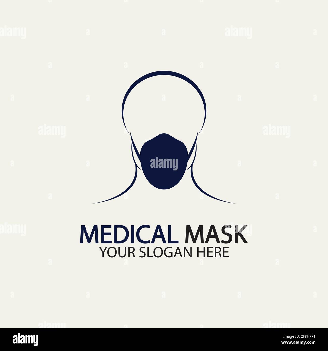 Face protection Mask Vector logo. Medical Mask logo vector icon ...