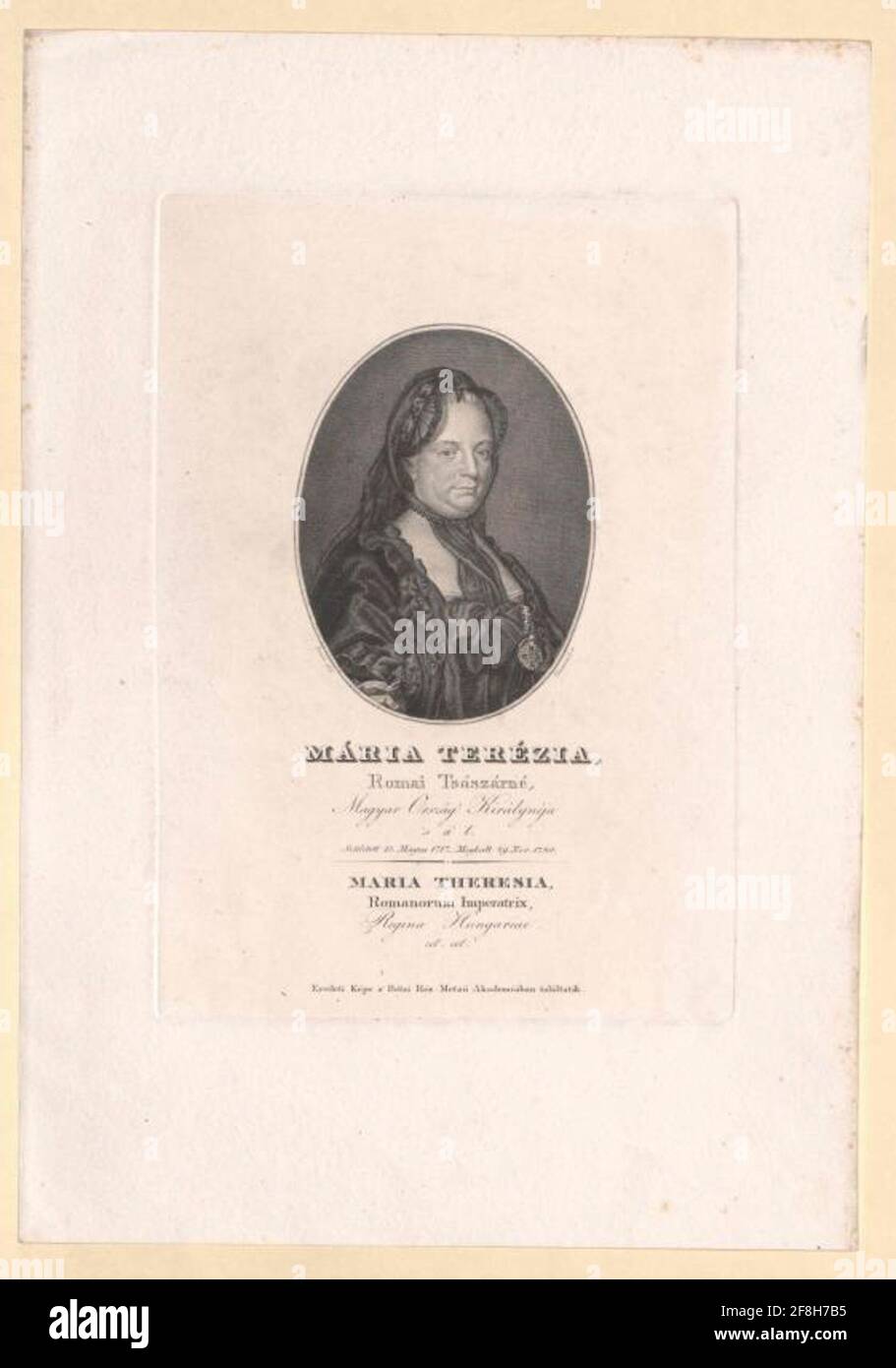 Maria Theresia, Roman-German Empress Maria Theresia in Witwentracht ...