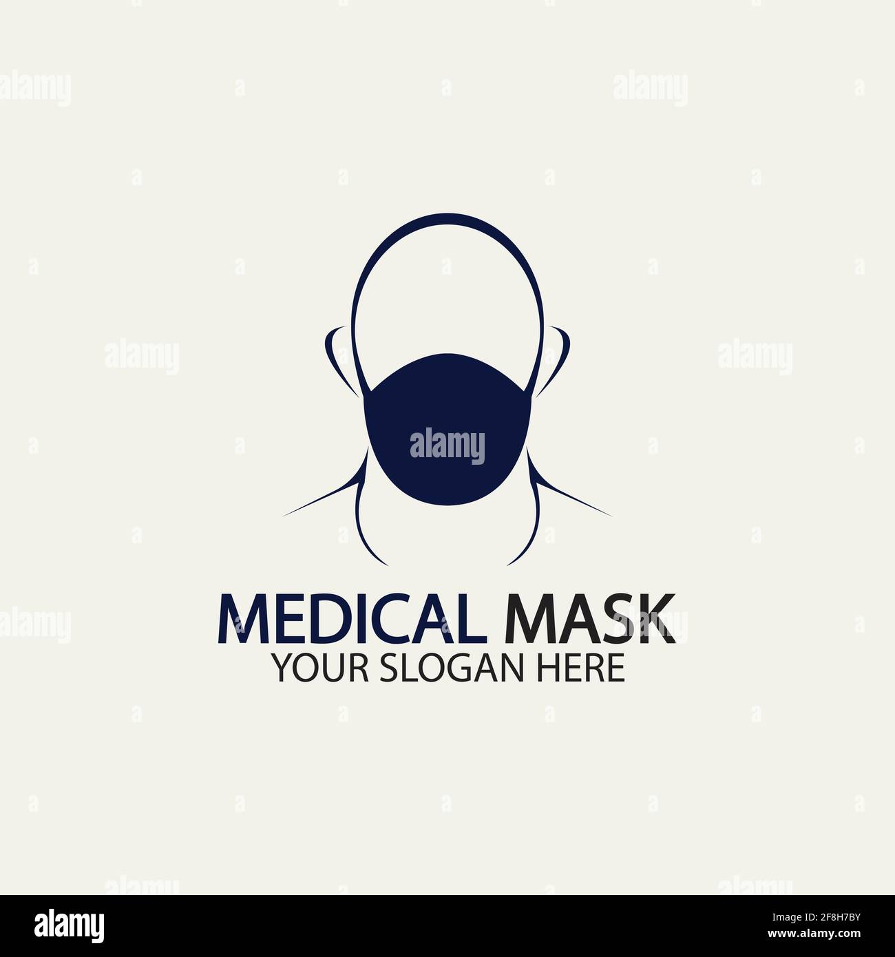 Face protection Mask Vector logo. Medical Mask logo vector icon ...