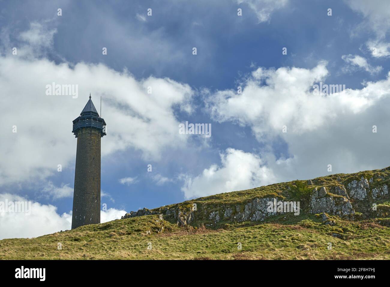 Peniel Heugh, a monument to the Battle of Waterloo onto of a hill near ...