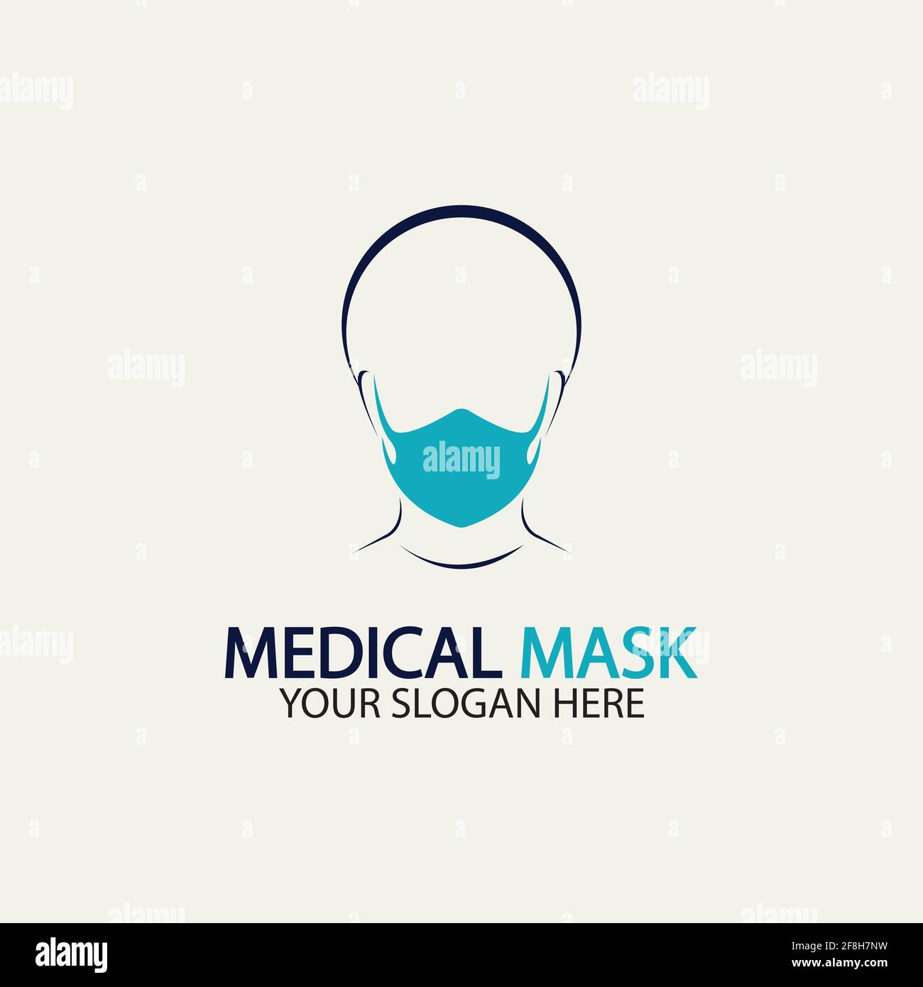 Face protection Mask Vector logo. Medical Mask logo vector icon ...