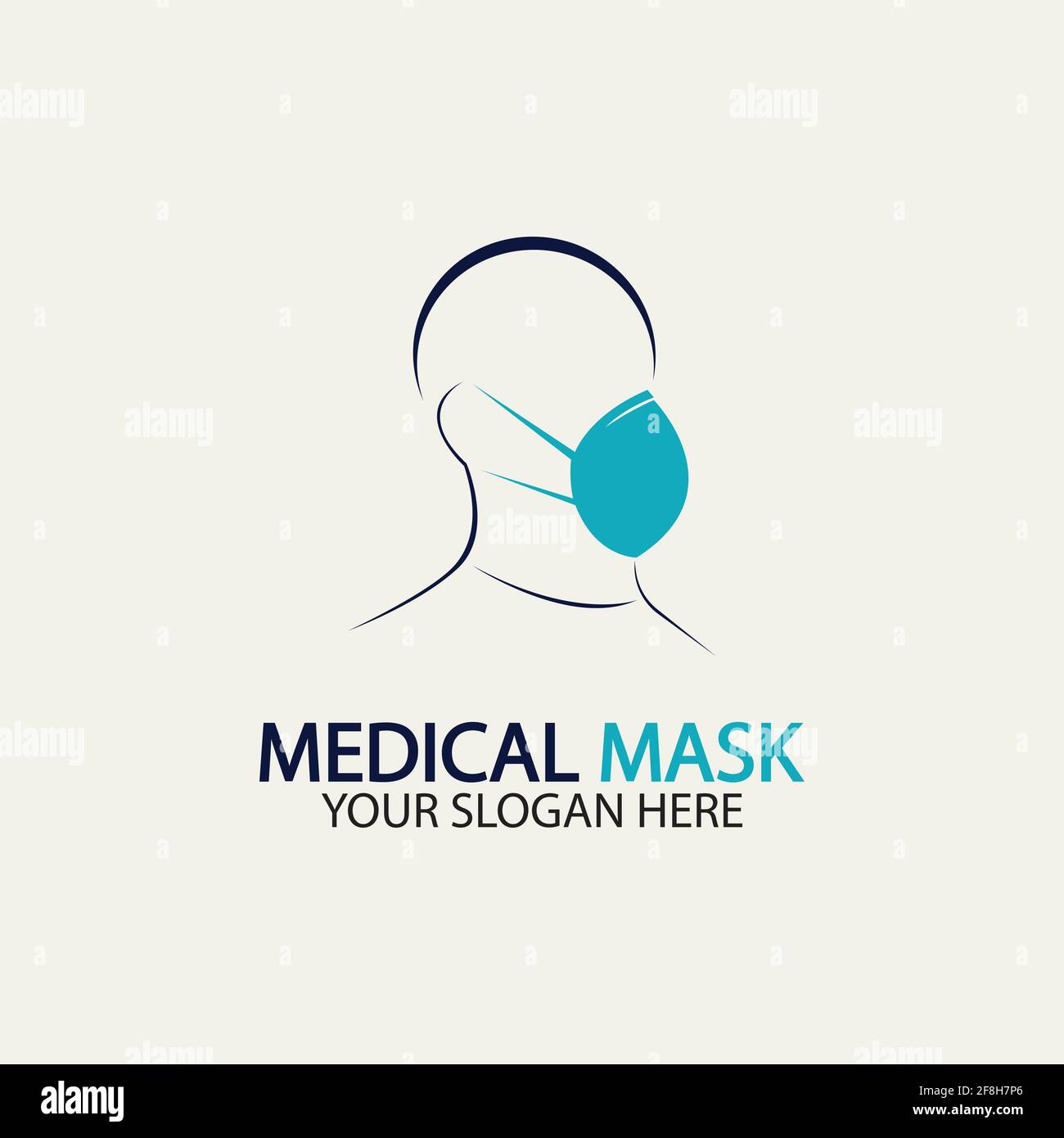 Face protection Mask Vector logo. Medical Mask logo vector icon ...