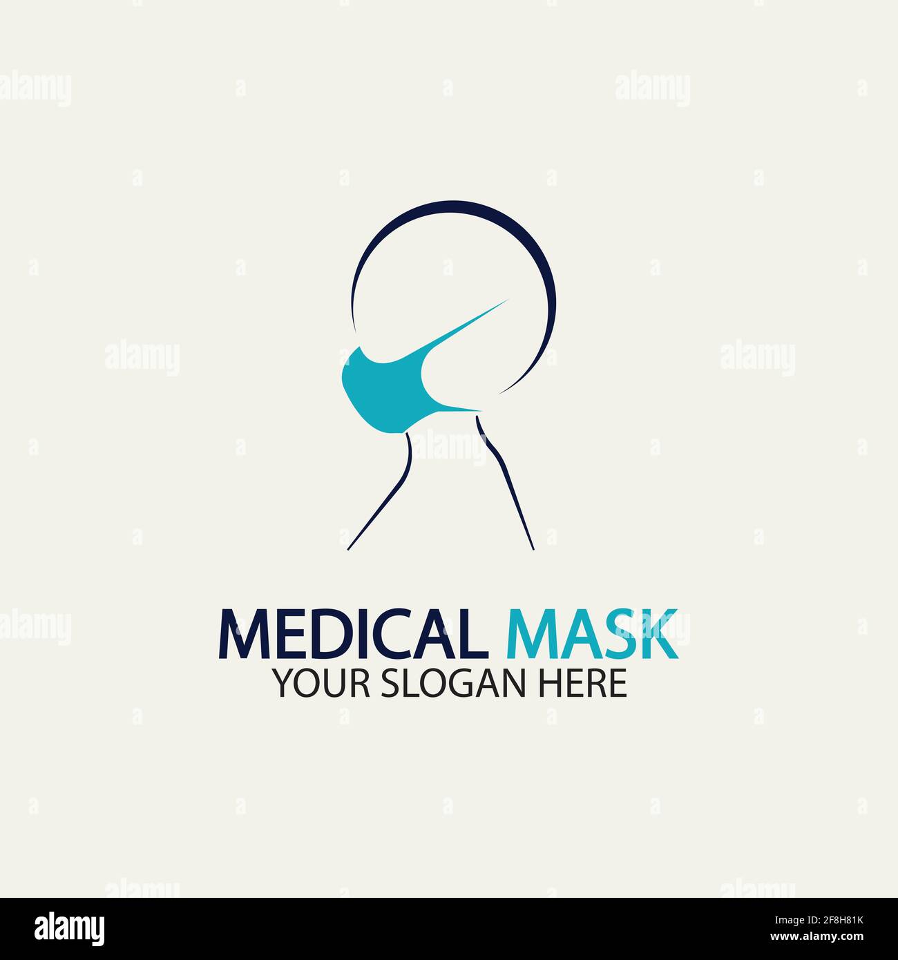 Face protection Mask Vector logo. Medical Mask logo vector icon ...