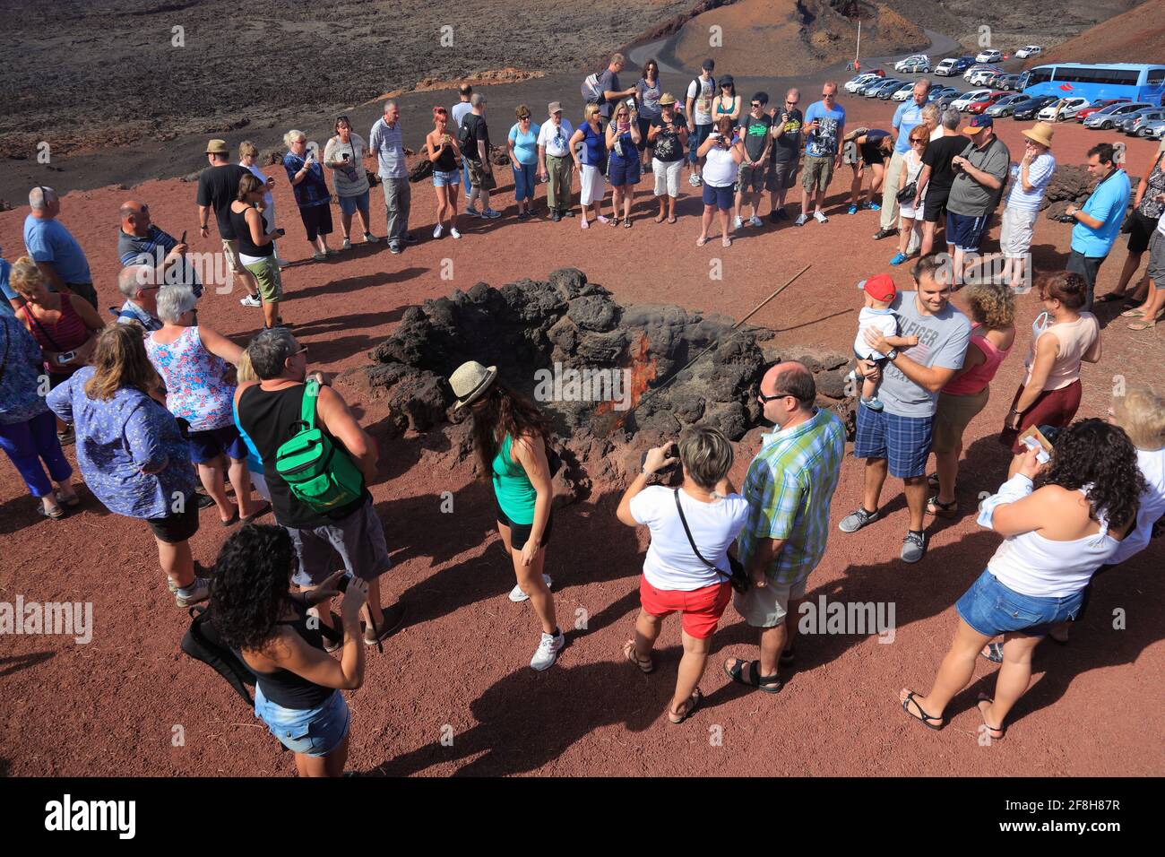 The underground heat of the Timanfaya volcano enough today to ignite a ...