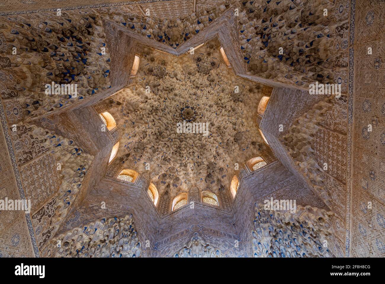 Ceiling inside of Alhambra palace in Granada, Spain Stock Photo - Alamy