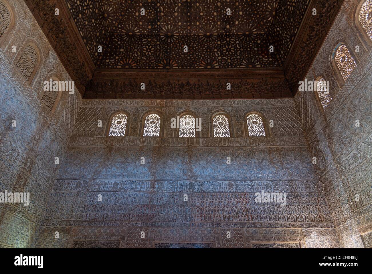 Ceiling inside of Alhambra palace in Granada, Spain Stock Photo - Alamy