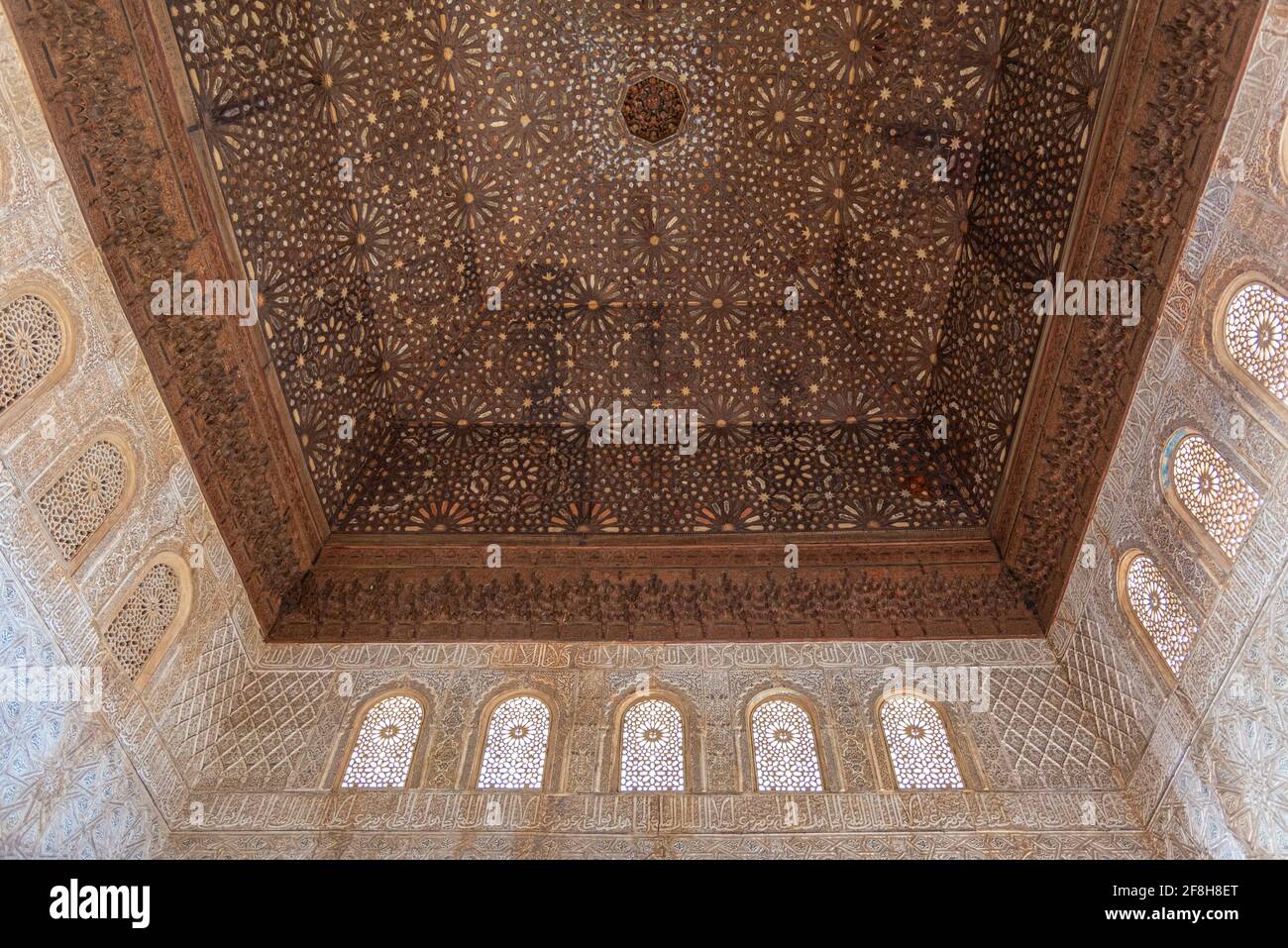 Ceiling inside of Alhambra palace in Granada, Spain Stock Photo - Alamy