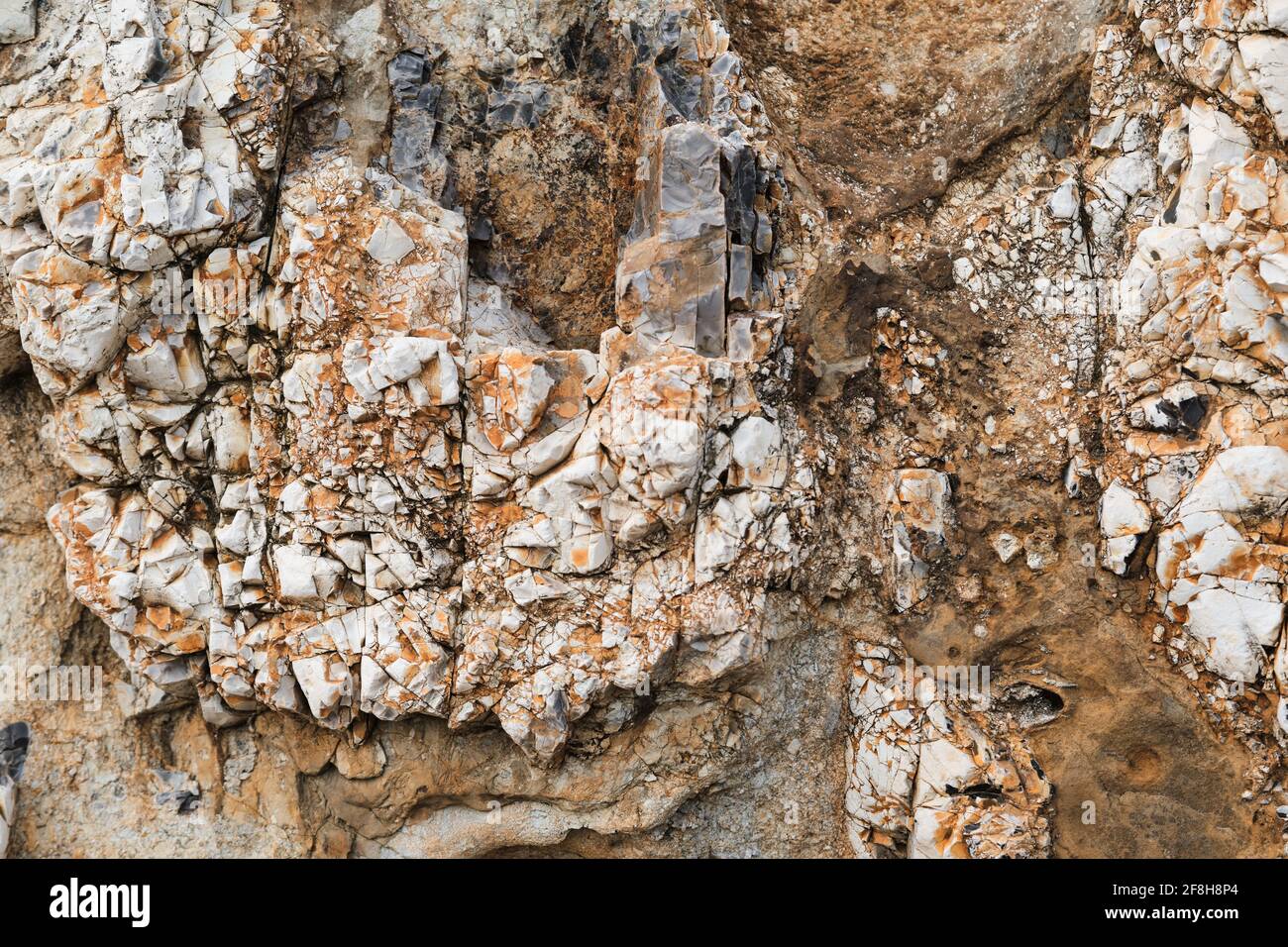 Unusual beautiful orange stone texture. Minimalistic geological ...