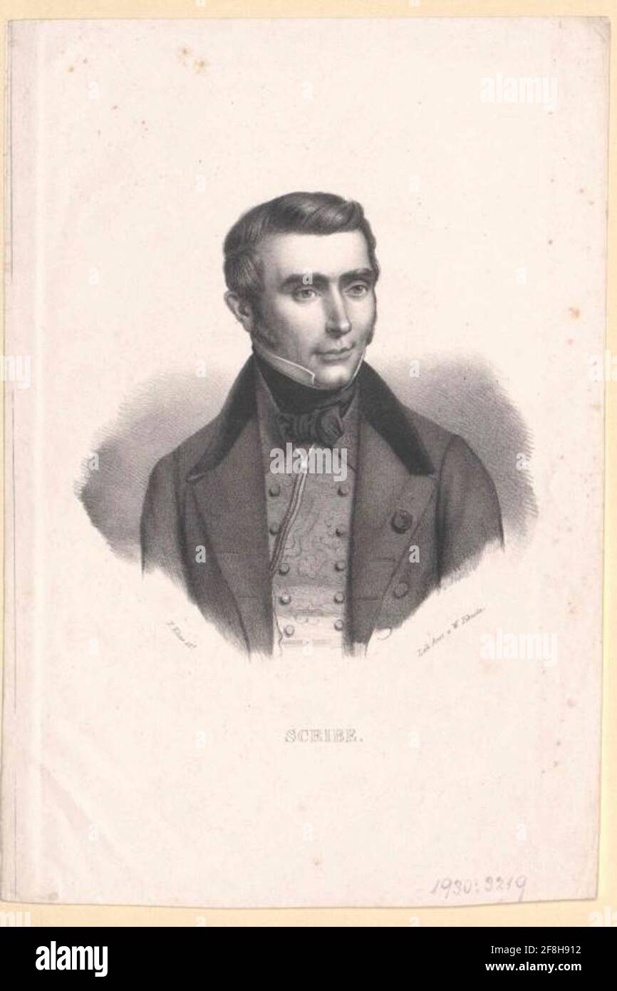 Scribe, Augustin Eugene Stock Photo - Alamy