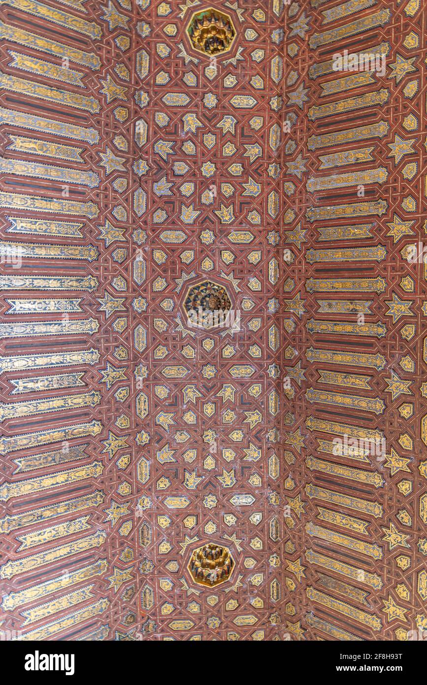 Ceiling inside of Alhambra palace in Granada, Spain Stock Photo - Alamy