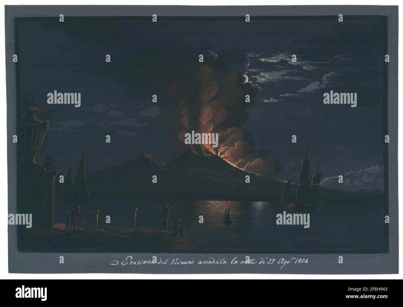 The eruption of mount vesuvius Cut Out Stock Images & Pictures - Alamy