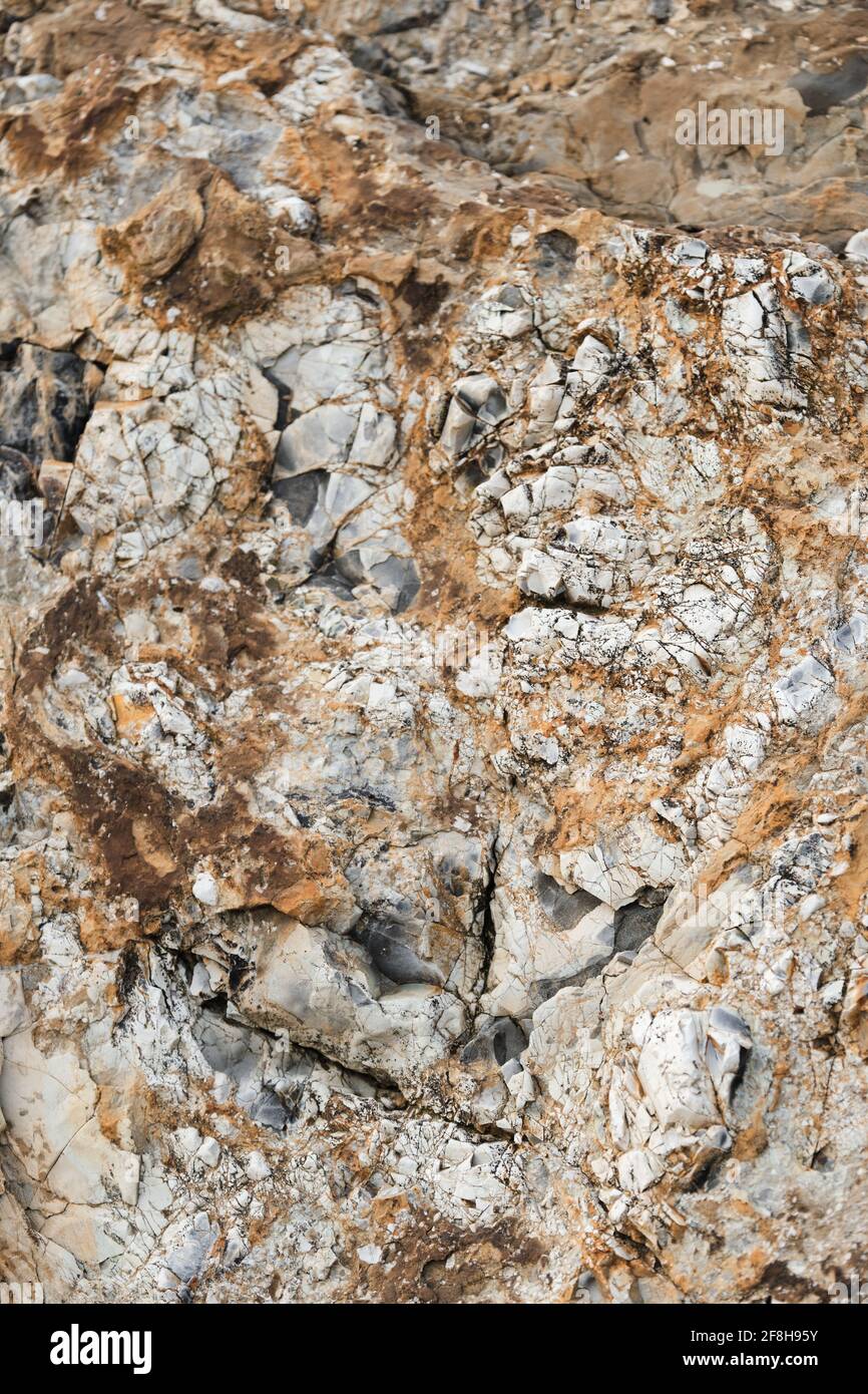 Unusual beautiful orange stone texture. Minimalistic geological ...
