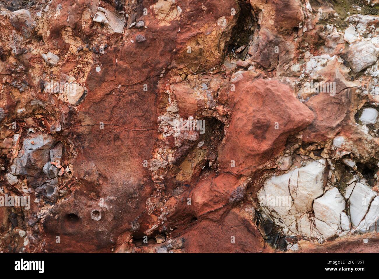 Unusual beautiful orange stone texture. Minimalistic geological ...