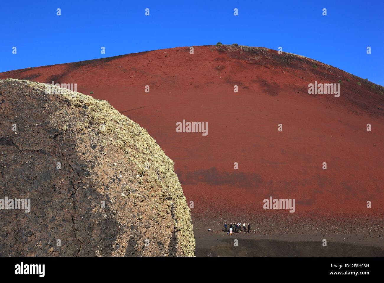 Volcanic bomb, Montana Caolorada, Parque Natural de los Vulcanes ...