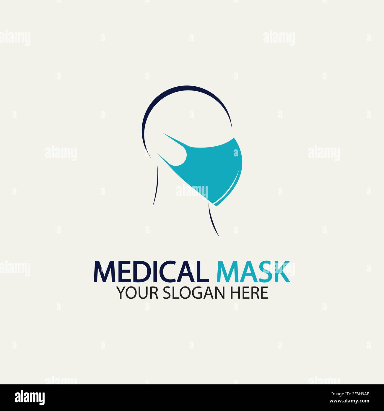 Face protection Mask Vector logo. Medical Mask logo vector icon ...