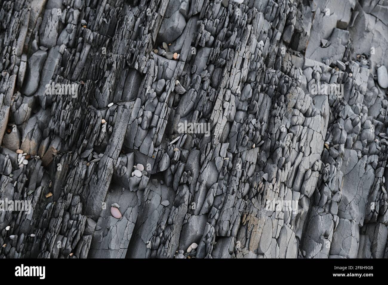 Gray striped rock. Texture natural minimalistic stone background ...