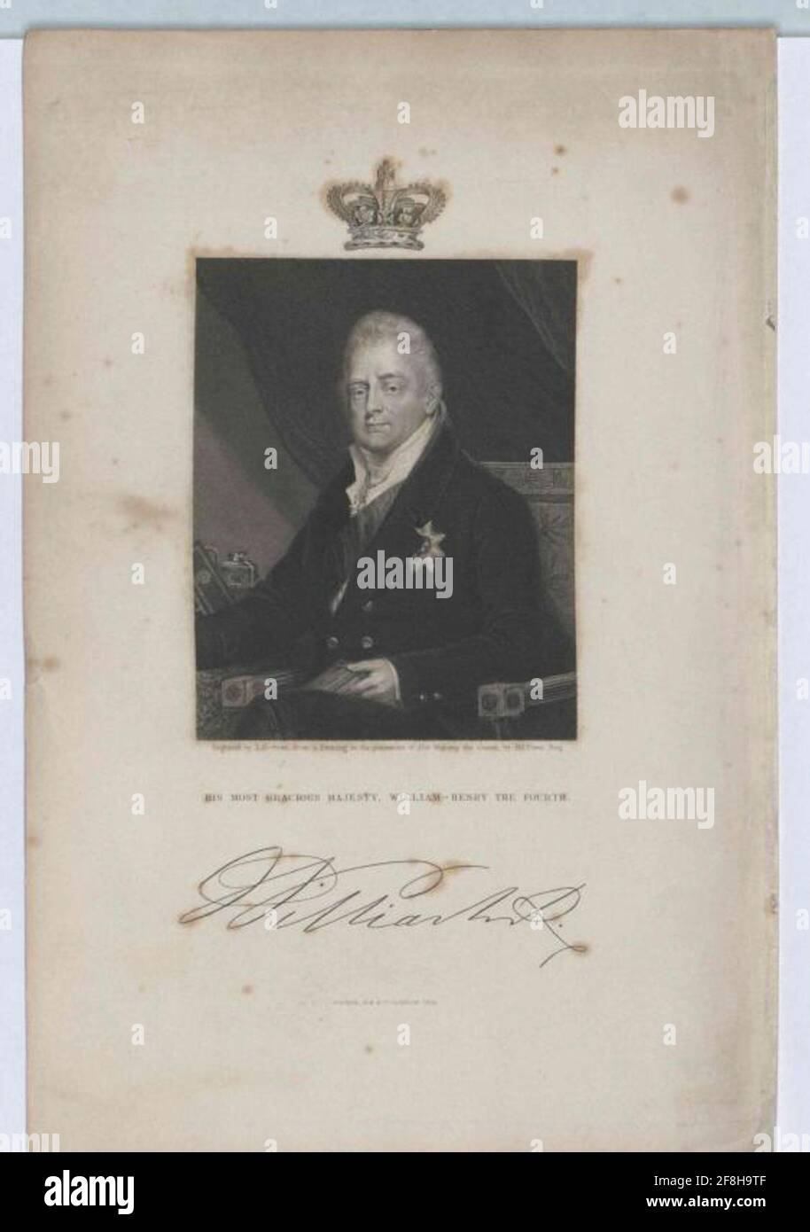 Wilhelm IV., King of England Stock Photo - Alamy