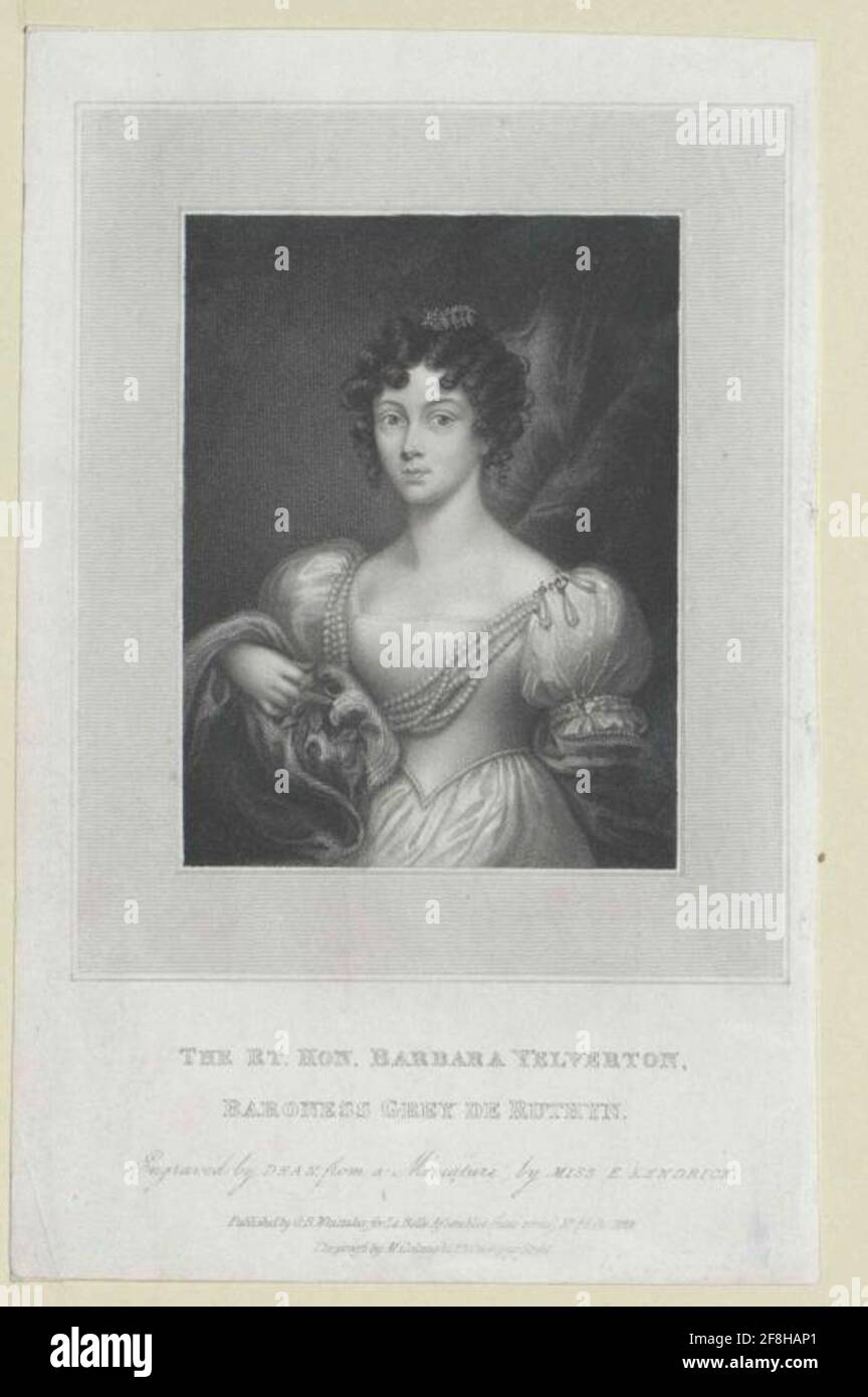 Yelverton, Baroness Grey de Ruthyn, Barbara Stock Photo - Alamy