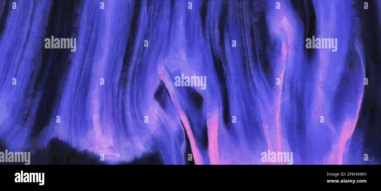 Layers of blue and pink paint on canvas. Artistic work Stock Photo - Alamy