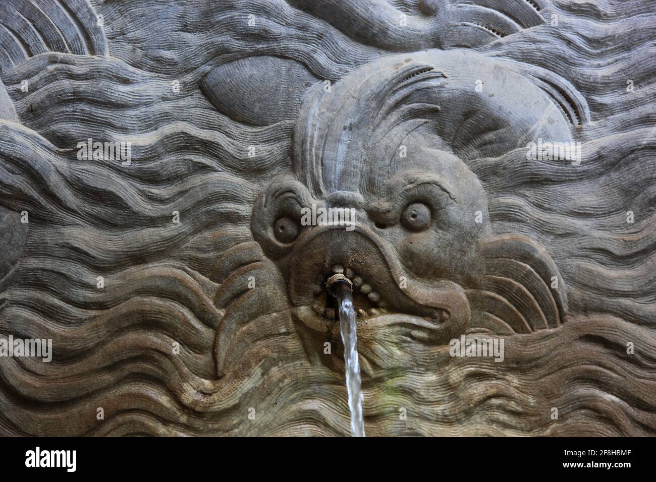 Spain, Andalusia, Granada, Alhambra, part of the castle, Fish as ...