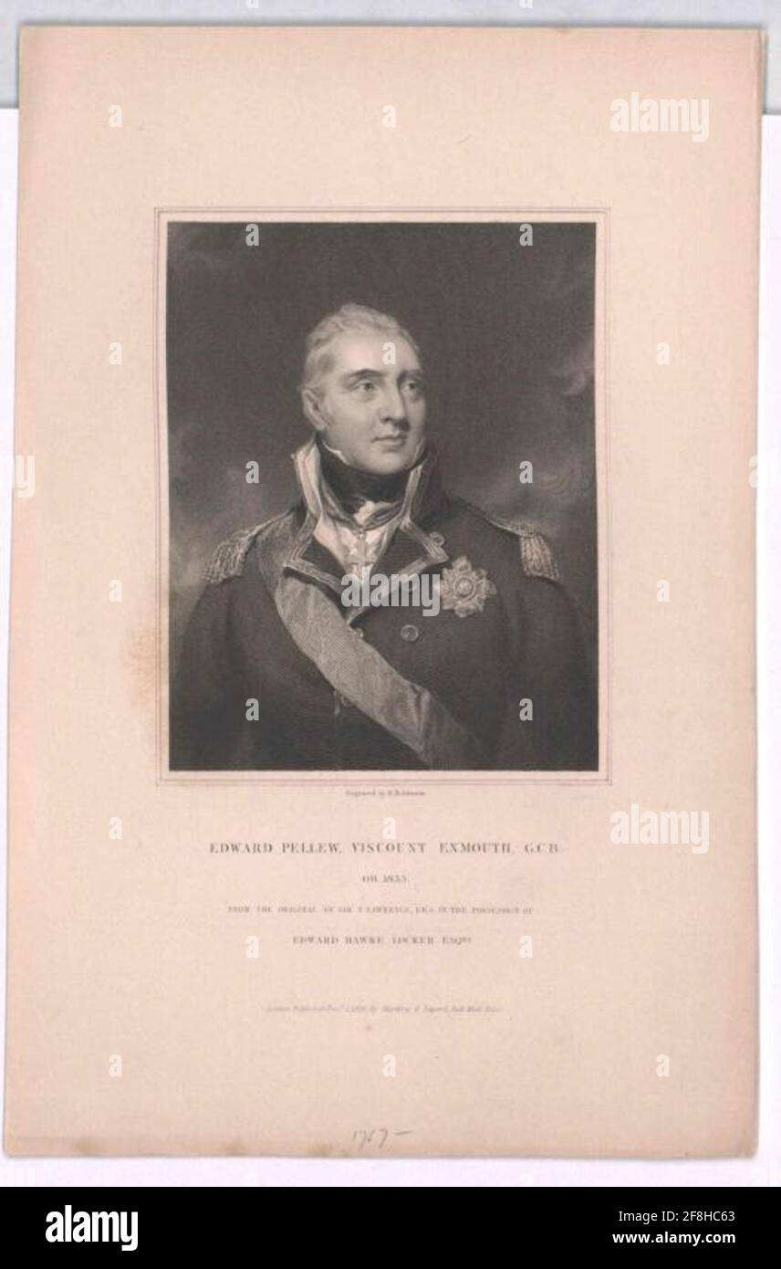Pellew, 1. Viscount Exmouth, Edward Stock Photo - Alamy