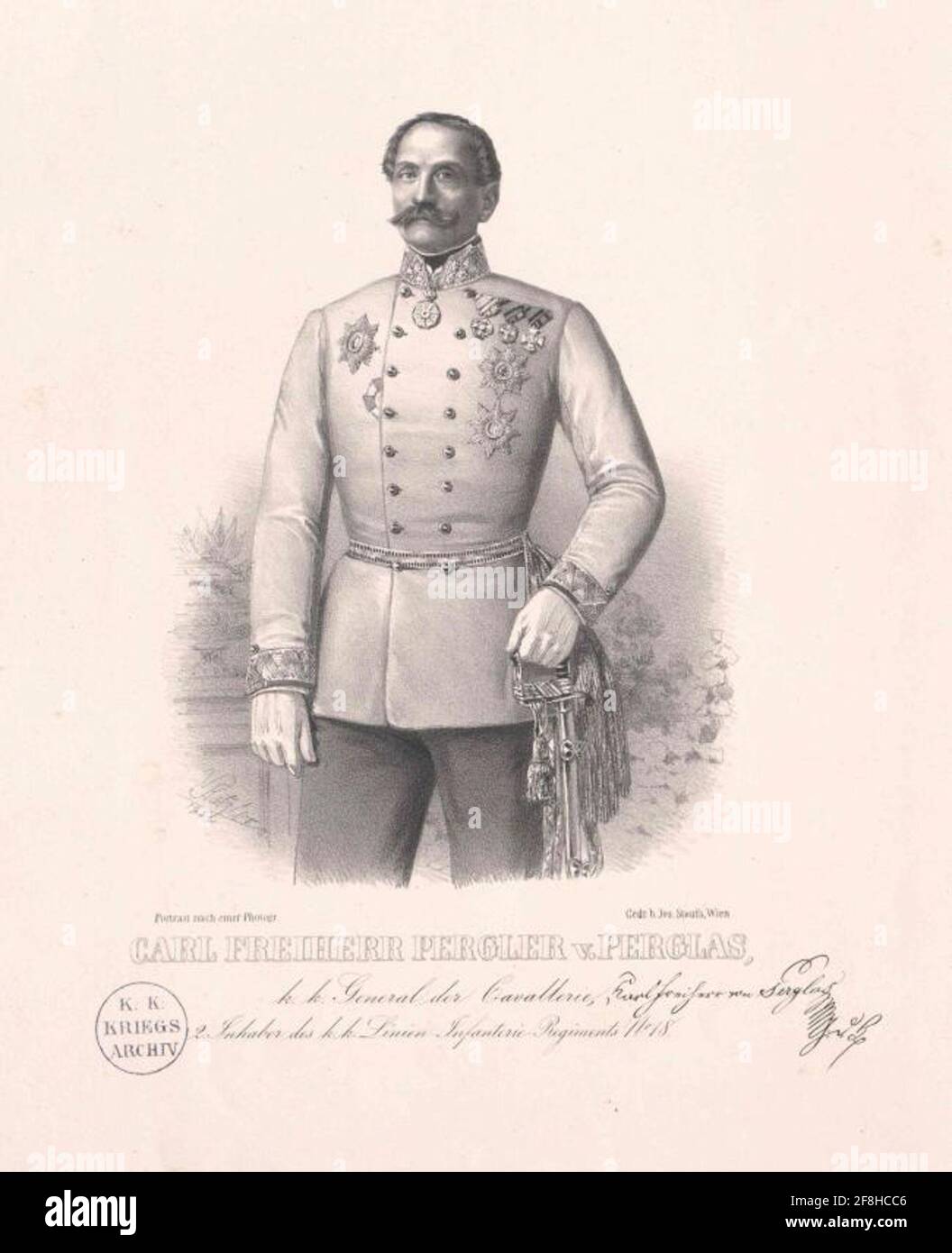 PERGLER OF PERGLAS, KARL Freiherr von Stock Photo - Alamy