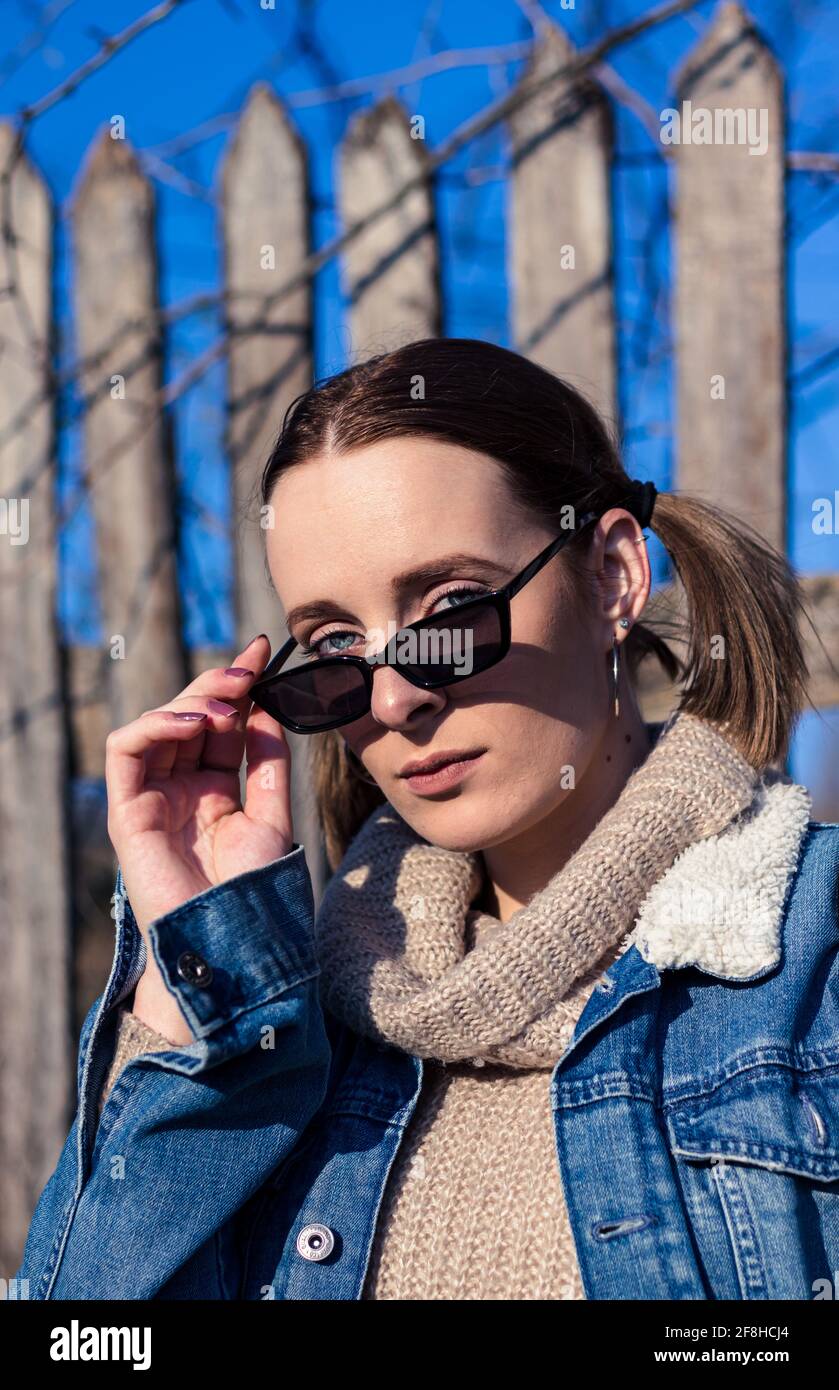 Vivid portrait of Iva Stock Photo - Alamy