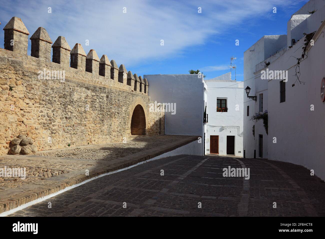 Spain, Andalusia, Vejer de la frontera, white village in Cadiz province ...