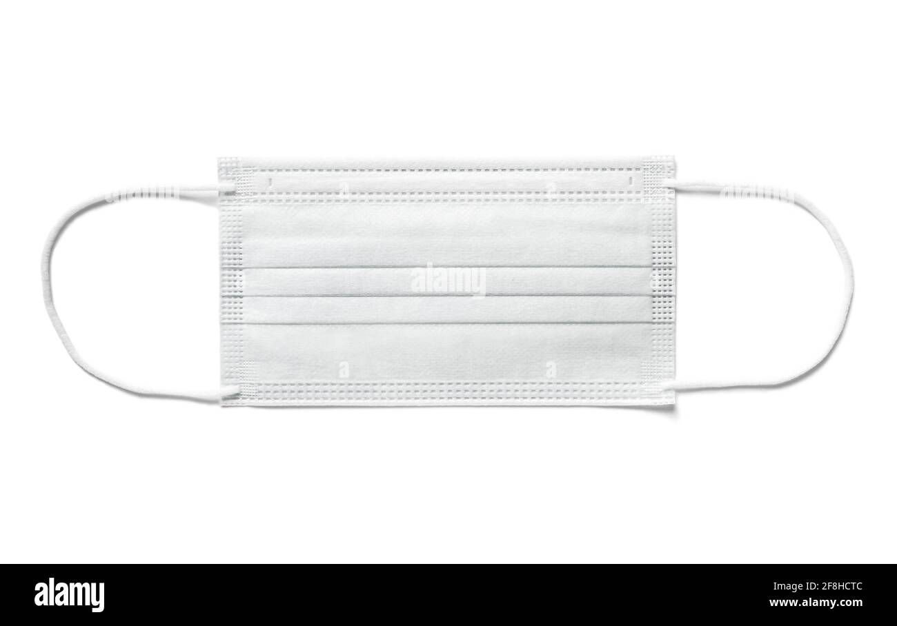 disposable surgical mask isolated on white background. Covid 19 ...