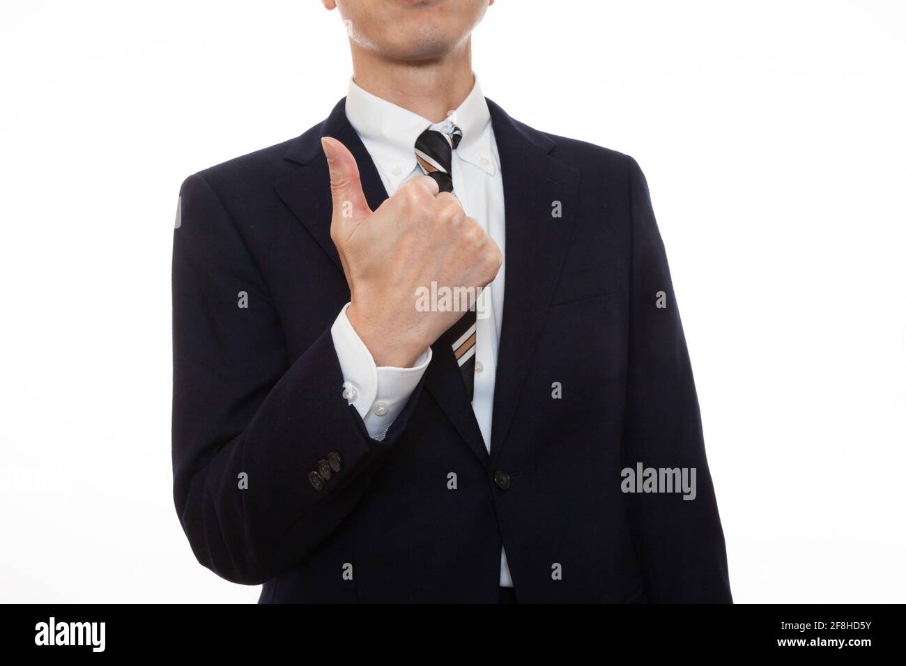Business person who makes a like gesture Stock Photo - Alamy