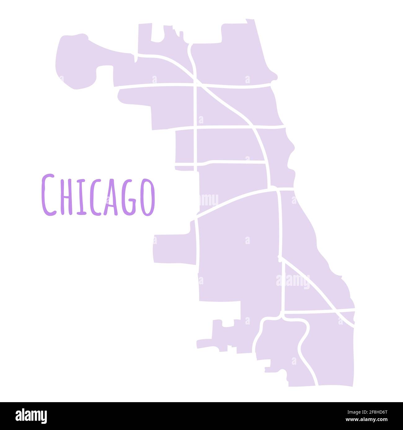 Chicago city skyline detailed silhouette hi-res stock photography and ...