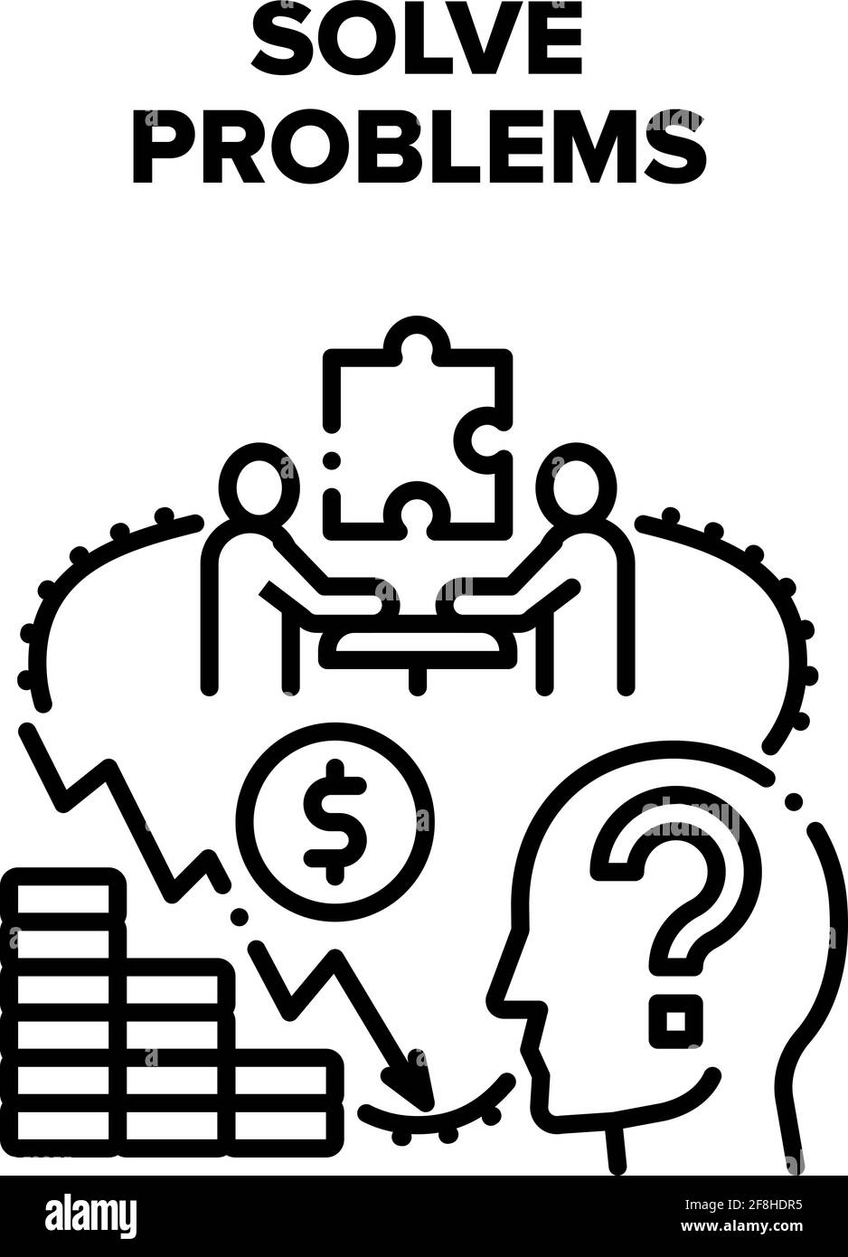 Solve Problems Vector Black Illustration Stock Vector Image & Art - Alamy Solve Problems Vector Black Illustration Stock Vector Image & Art - Alamy