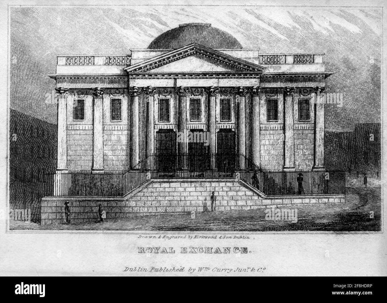 Front Elevation Royal Exchange, Dublin From the guide book ' The new ...