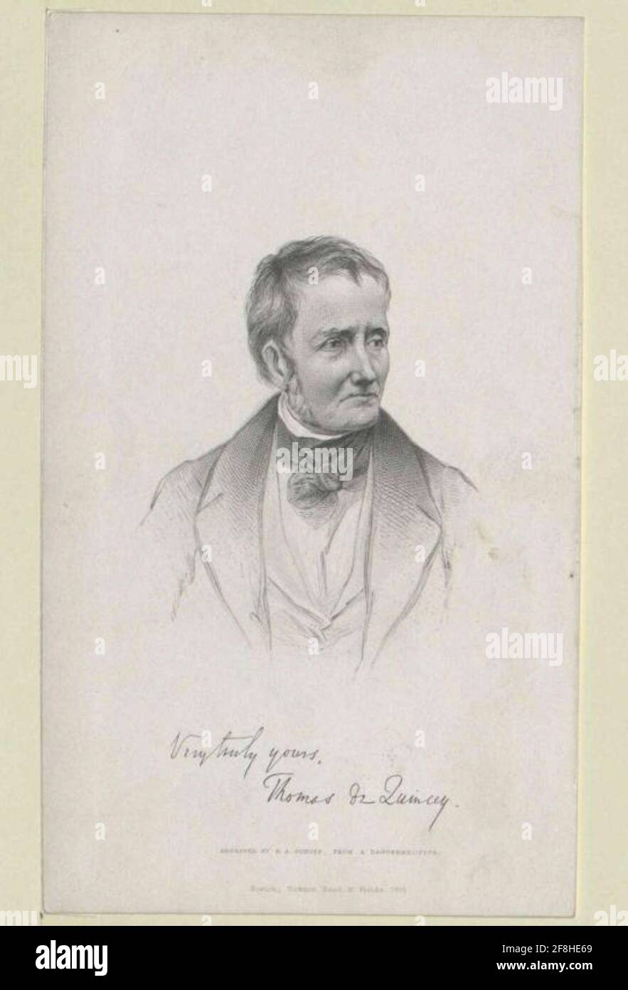 Thomas de quincey hi-res stock photography and images - Alamy