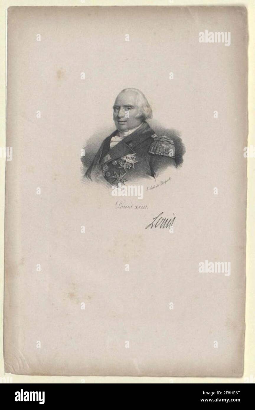 Ludwig Xviii., King of France Stock Photo - Alamy