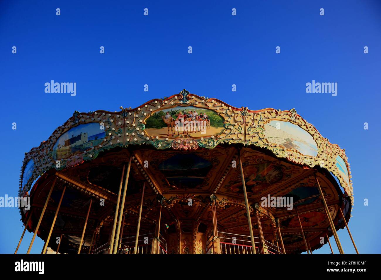 old traditional carousel, Malaga, Spain, Andalusia Stock Photo - Alamy