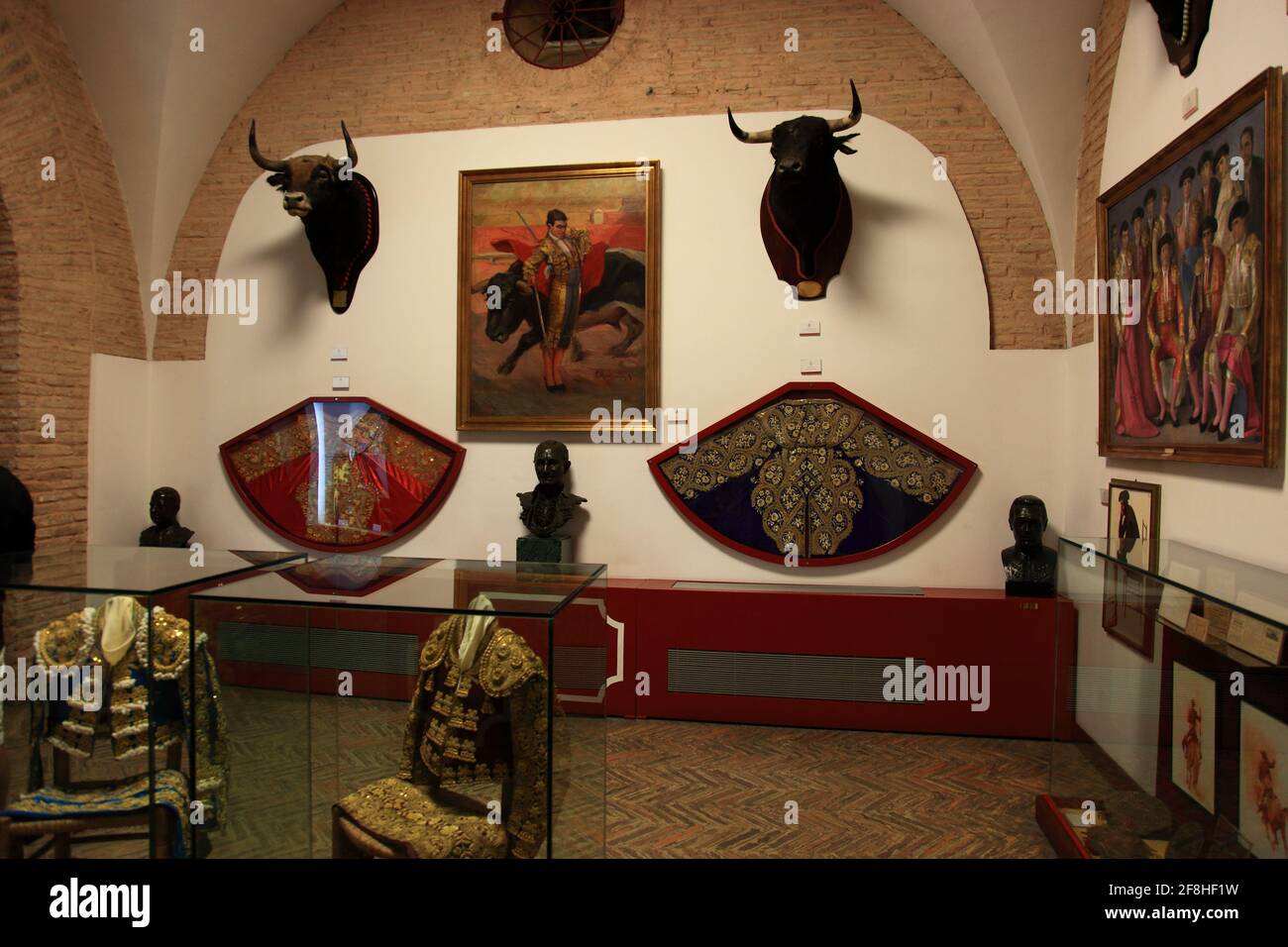 Spain, Andalusia, Seville, the Bullring, Plaza de Toros, inside, Arena ...