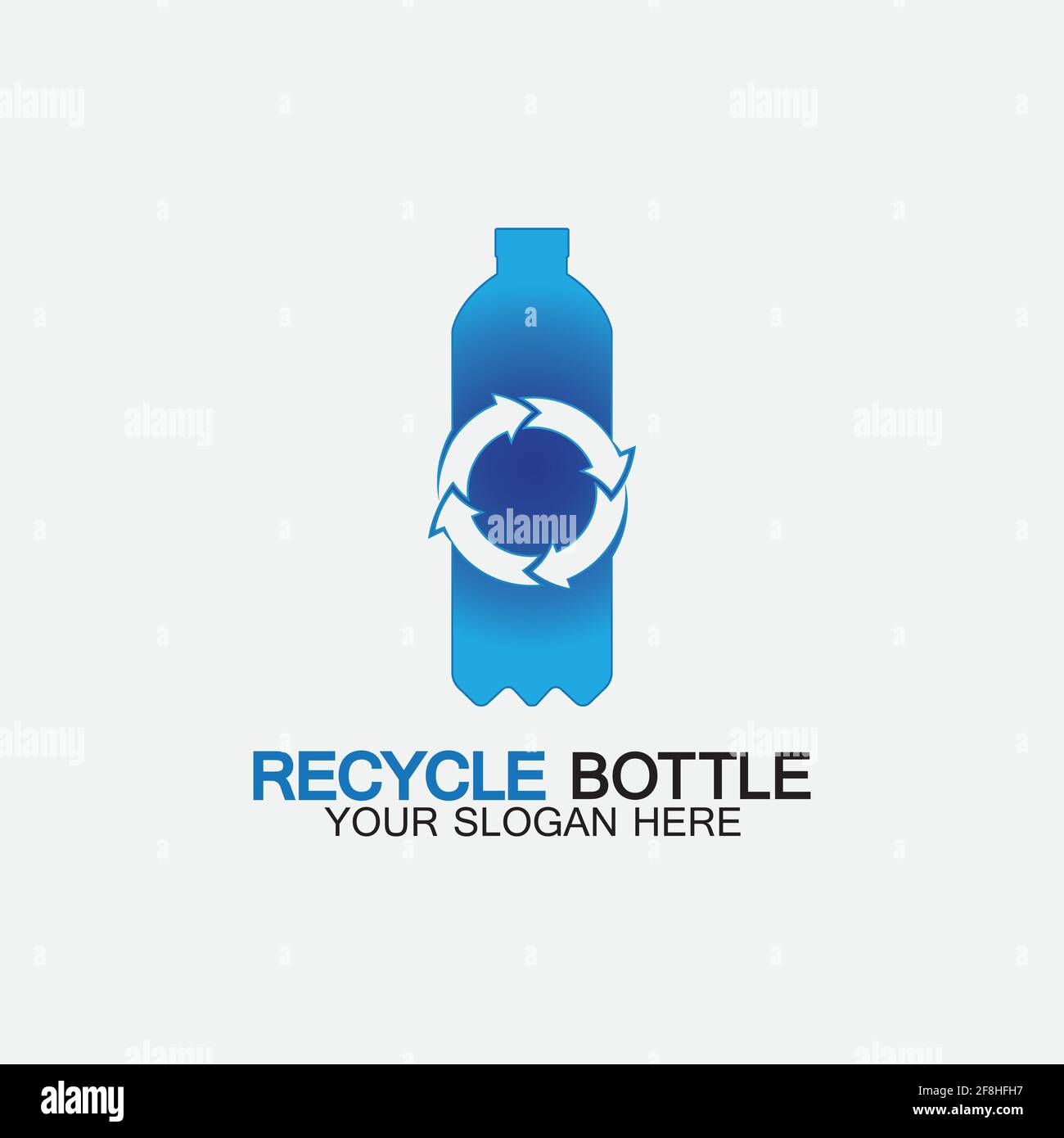 Recycle plastic bottle logo icon vector illustration design.Bottle with ...