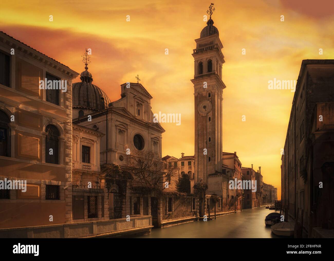 Iconic Clock Tower and the canal Stock Photo - Alamy