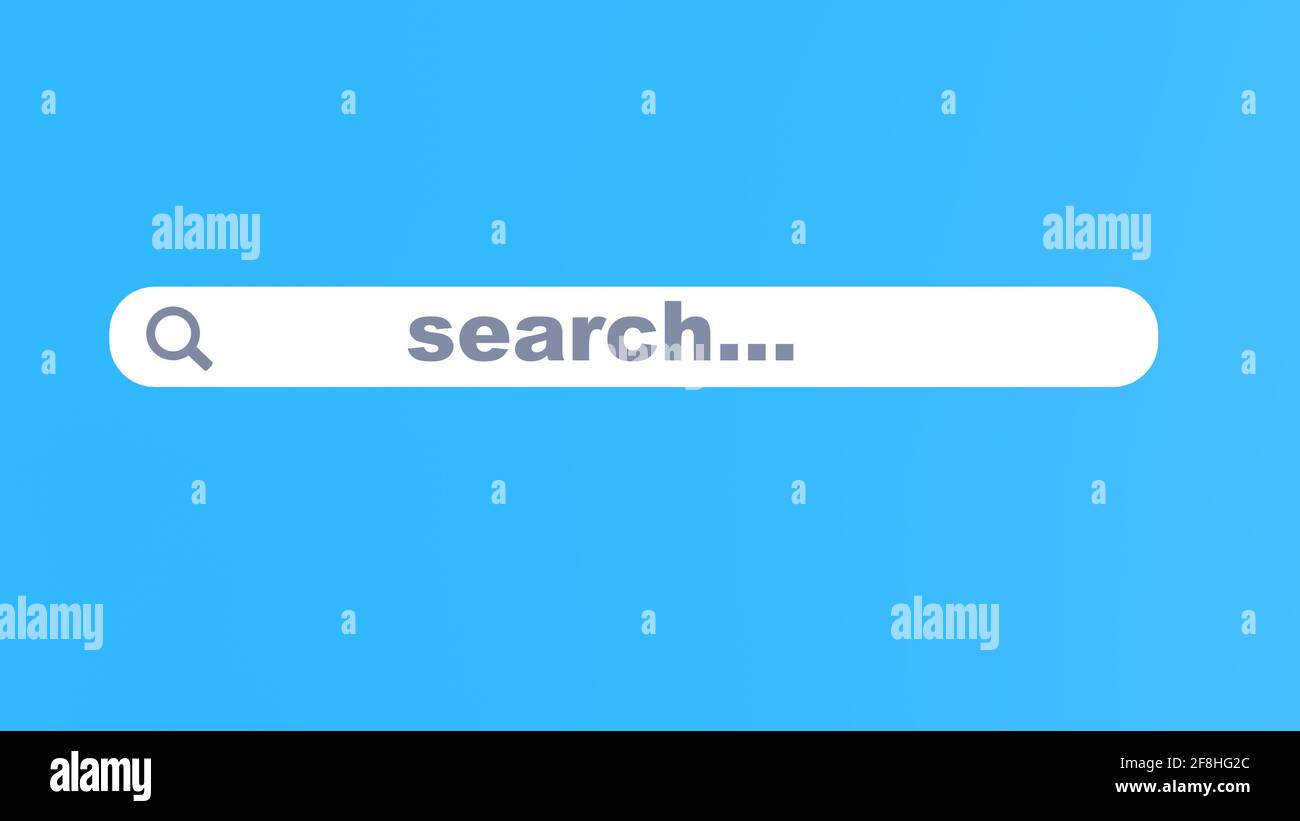 3D render of search technology concept. Search online Stock Photo - Alamy