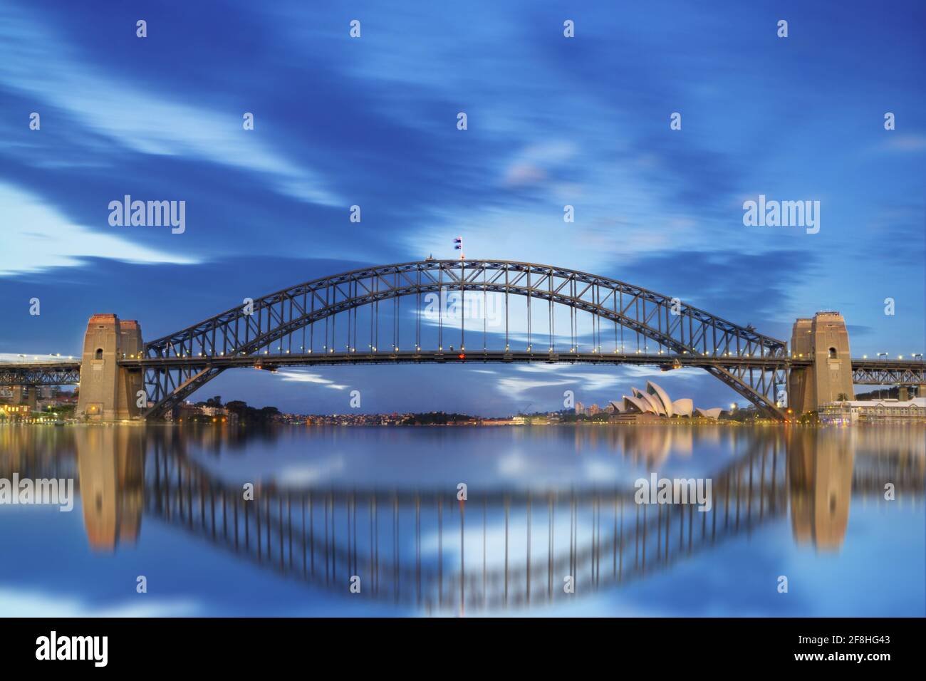 Harbour Bridge reflections Stock Photo - Alamy