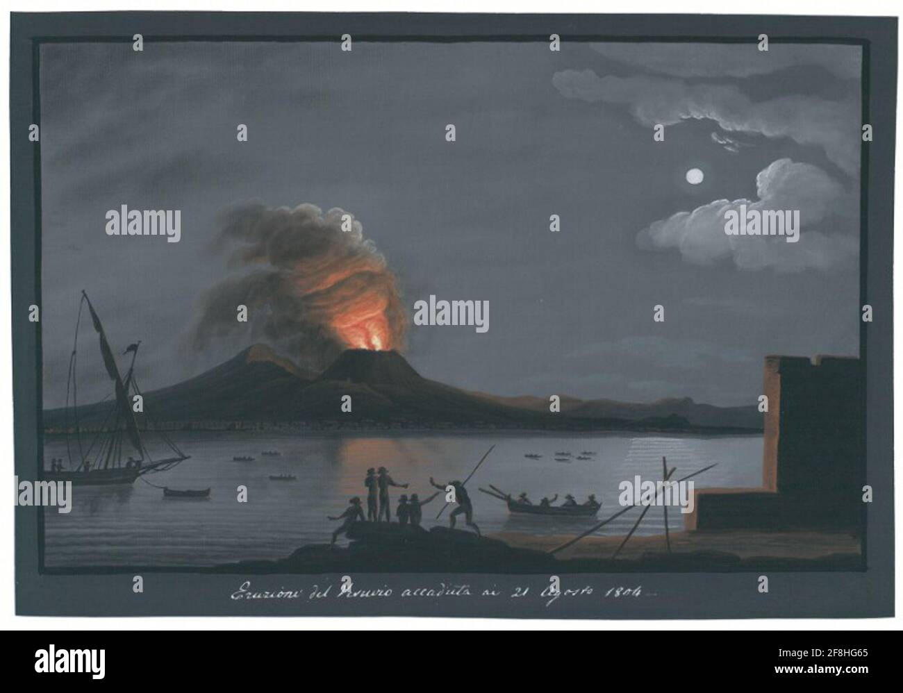 An eruption of vesuvius Cut Out Stock Images & Pictures - Alamy