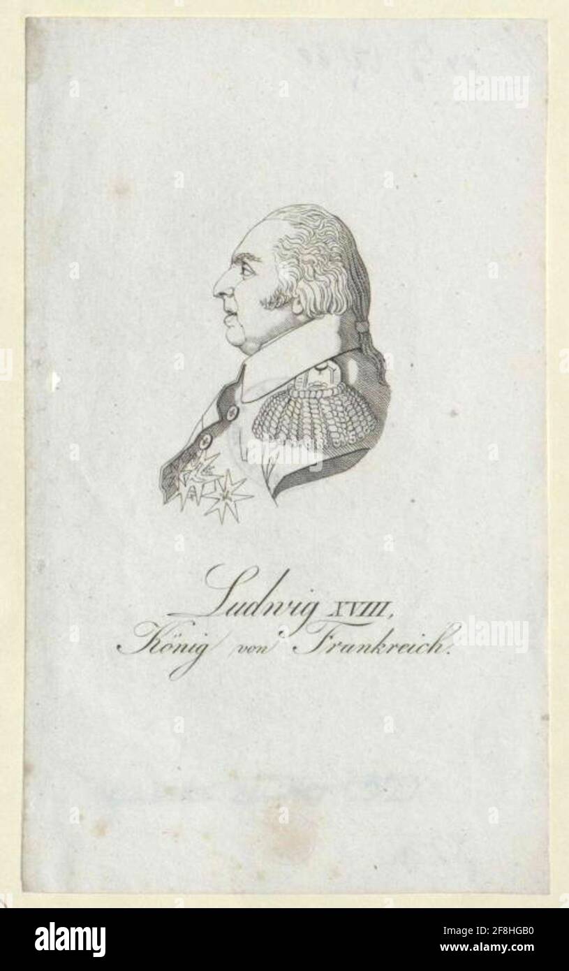 Ludwig Xviii., King of France Stock Photo - Alamy