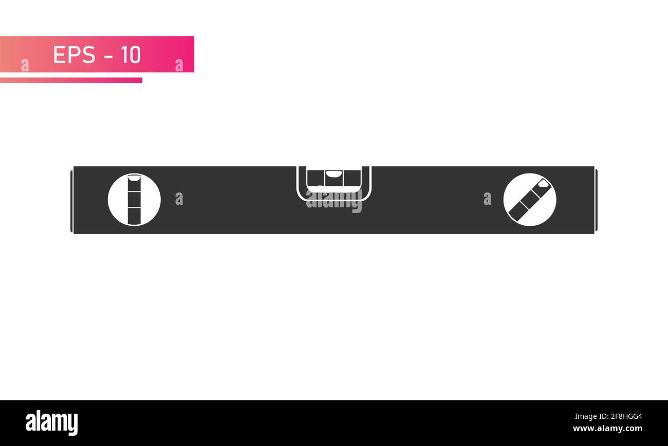 Bubble construction level in one color, icon. Tools for construction ...