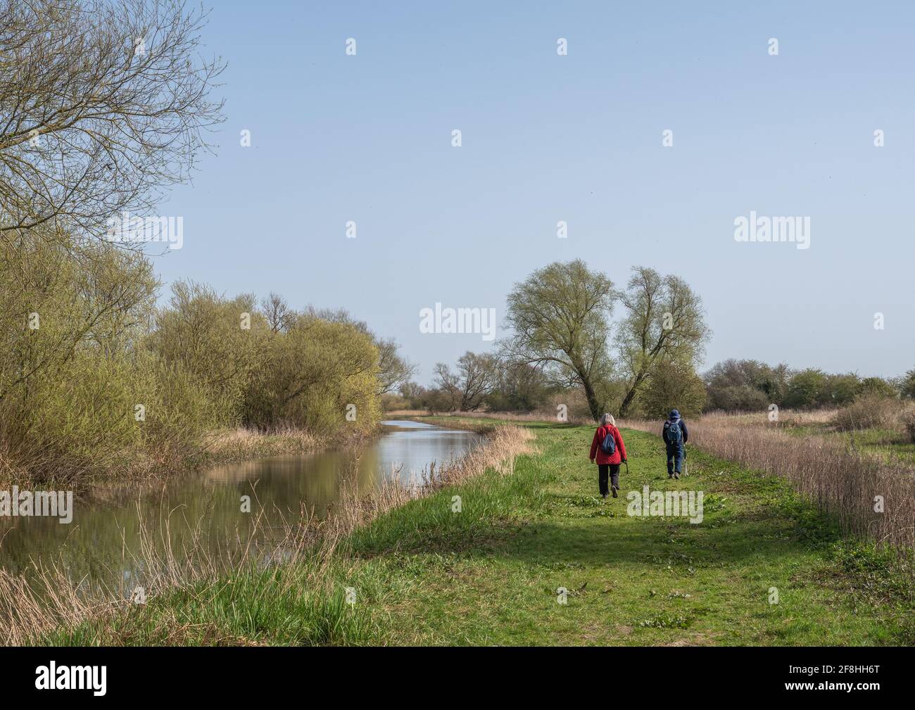 Adult male walking on tow path hi-res stock photography and images - Alamy