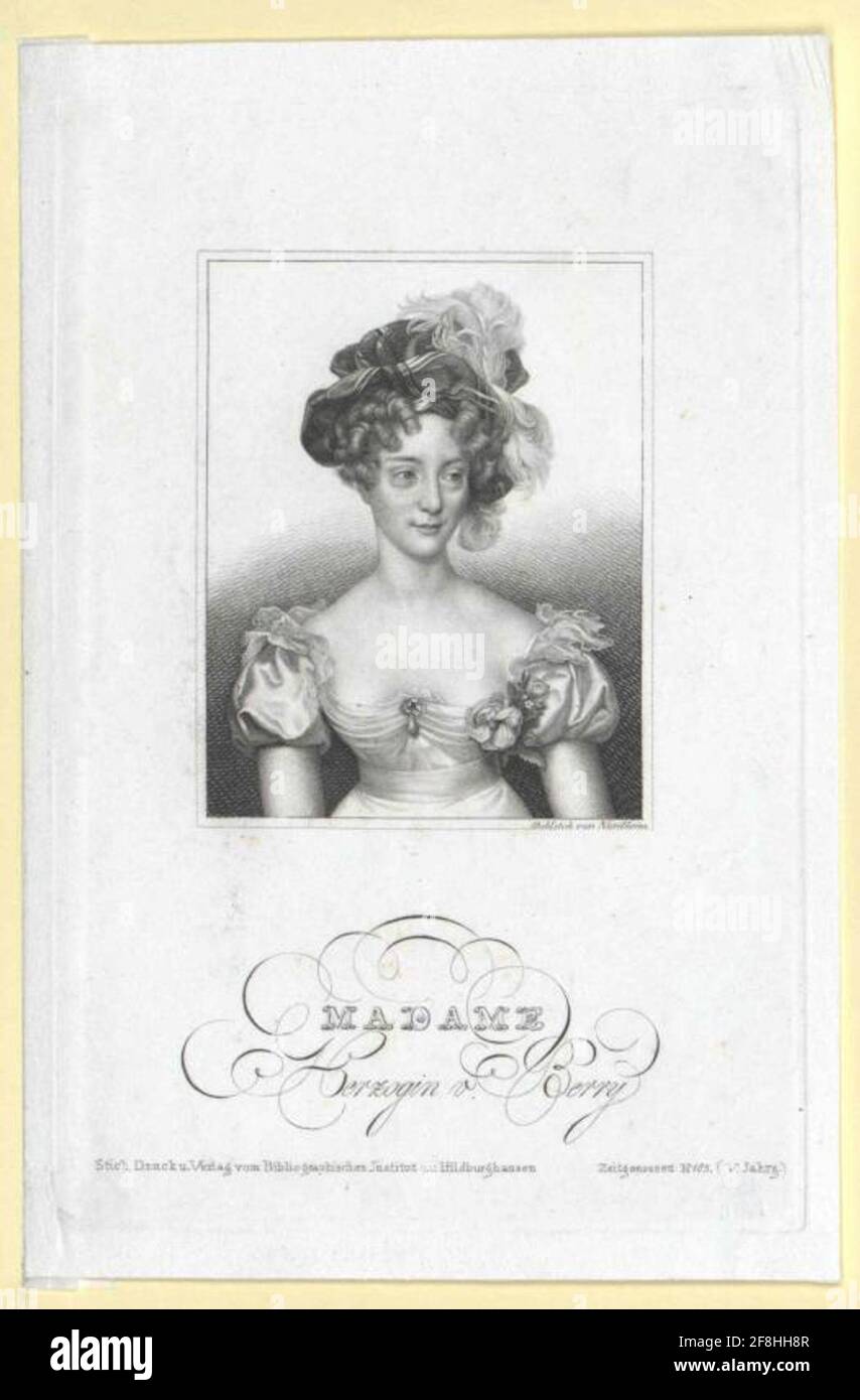 Karoline, Princess of Naples Sicily Stock Photo - Alamy